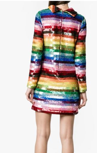 Holly Willoughby Rainbow Sequin Dress Celebrity Juice April 2020 ...