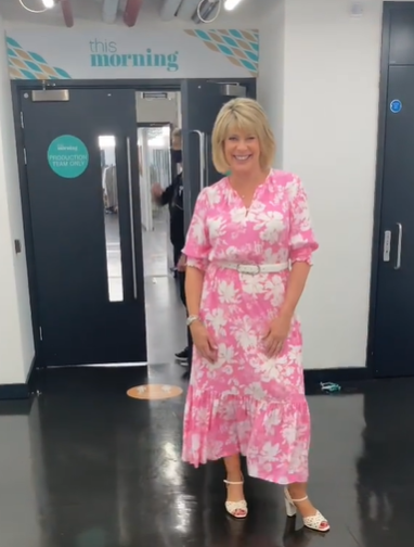 Ruth Langsford Pink Mix Dress This Morning July 2021 – Fashion You ...