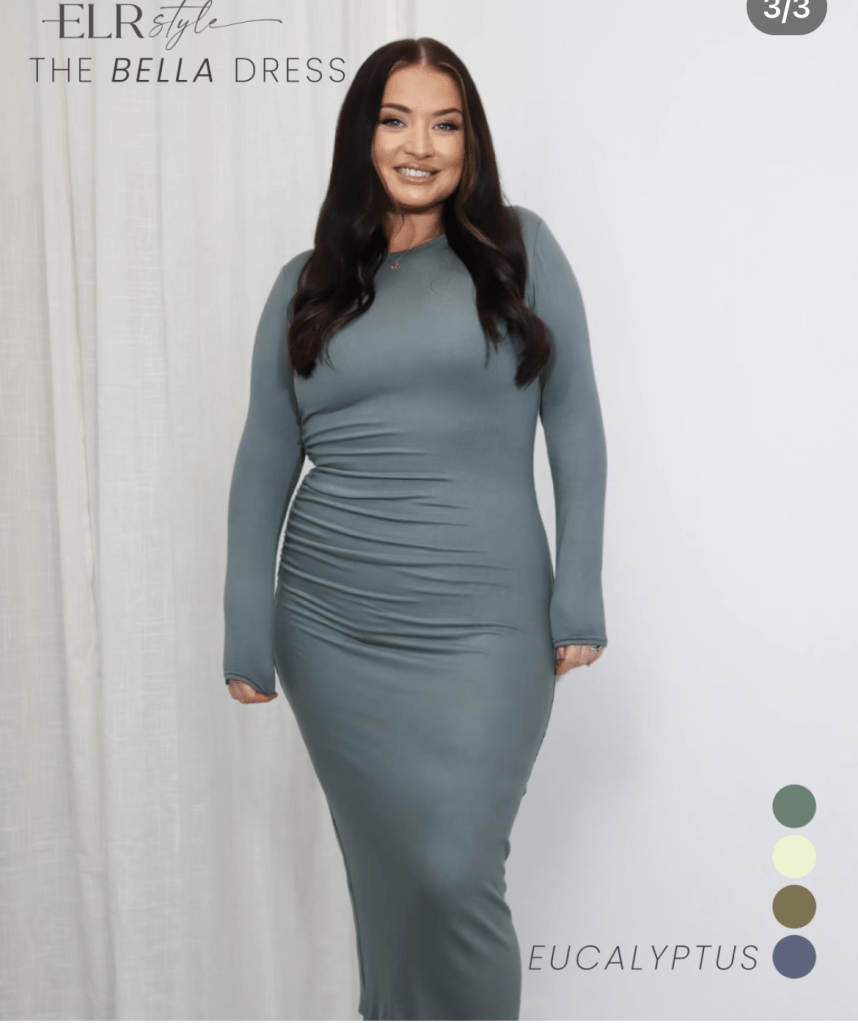 Josie Gibson Eucalyptus Bodycon Dress This Morning February 2024 ...