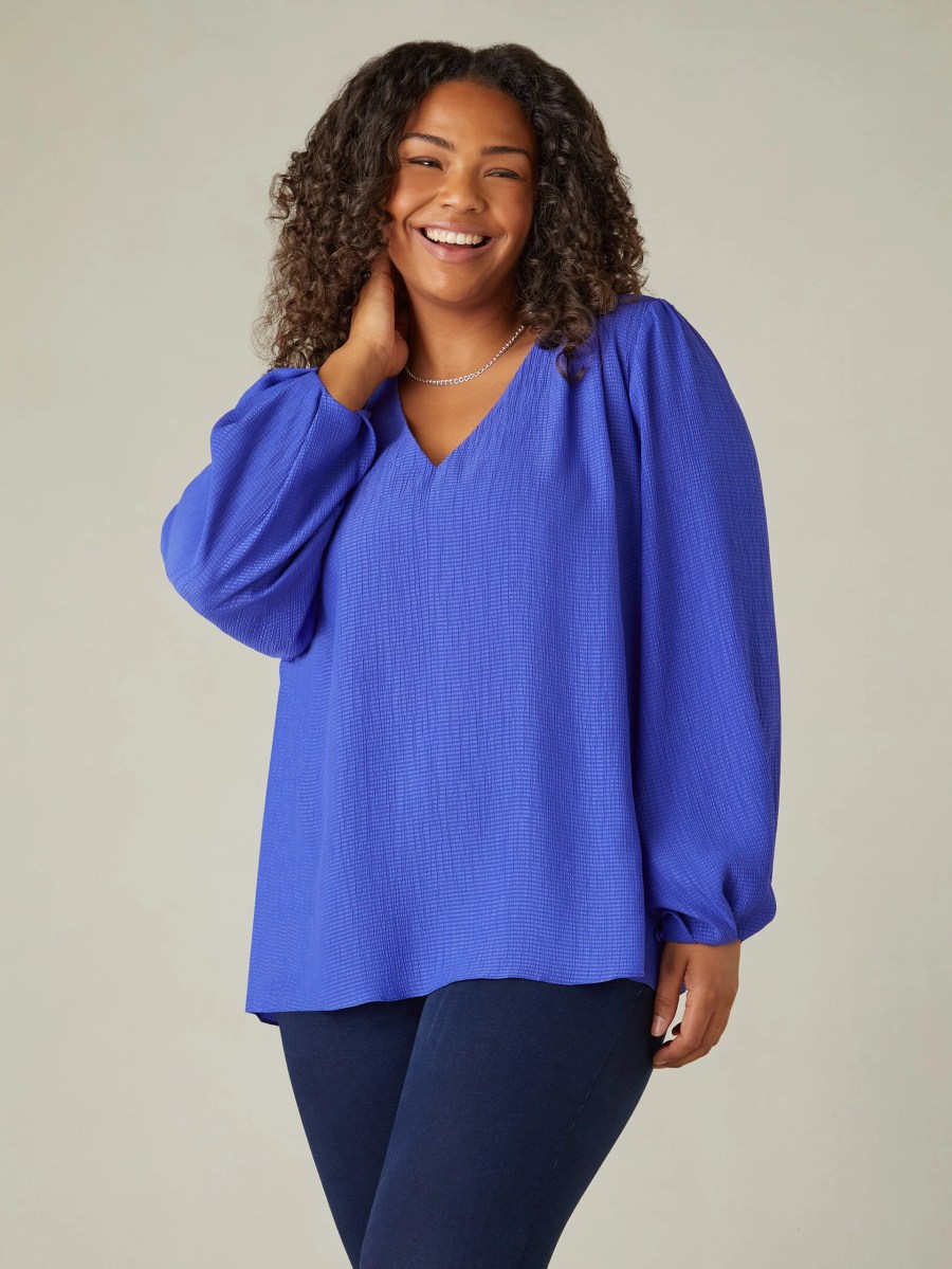 Alison Hammond Blue Textured Blouse This Morning April 2024 – Fashion ...