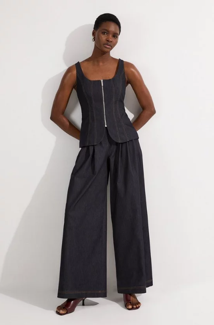 Rochelle Humes Tailored Denim Jumpsuit This Morning July 2025 – Fashion ...