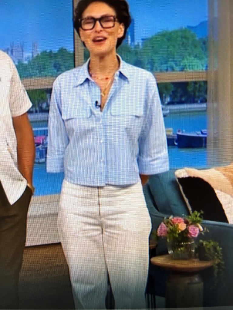 Emma Willis Short Oxford Shirt This Morning August 2025 – Fashion You ...