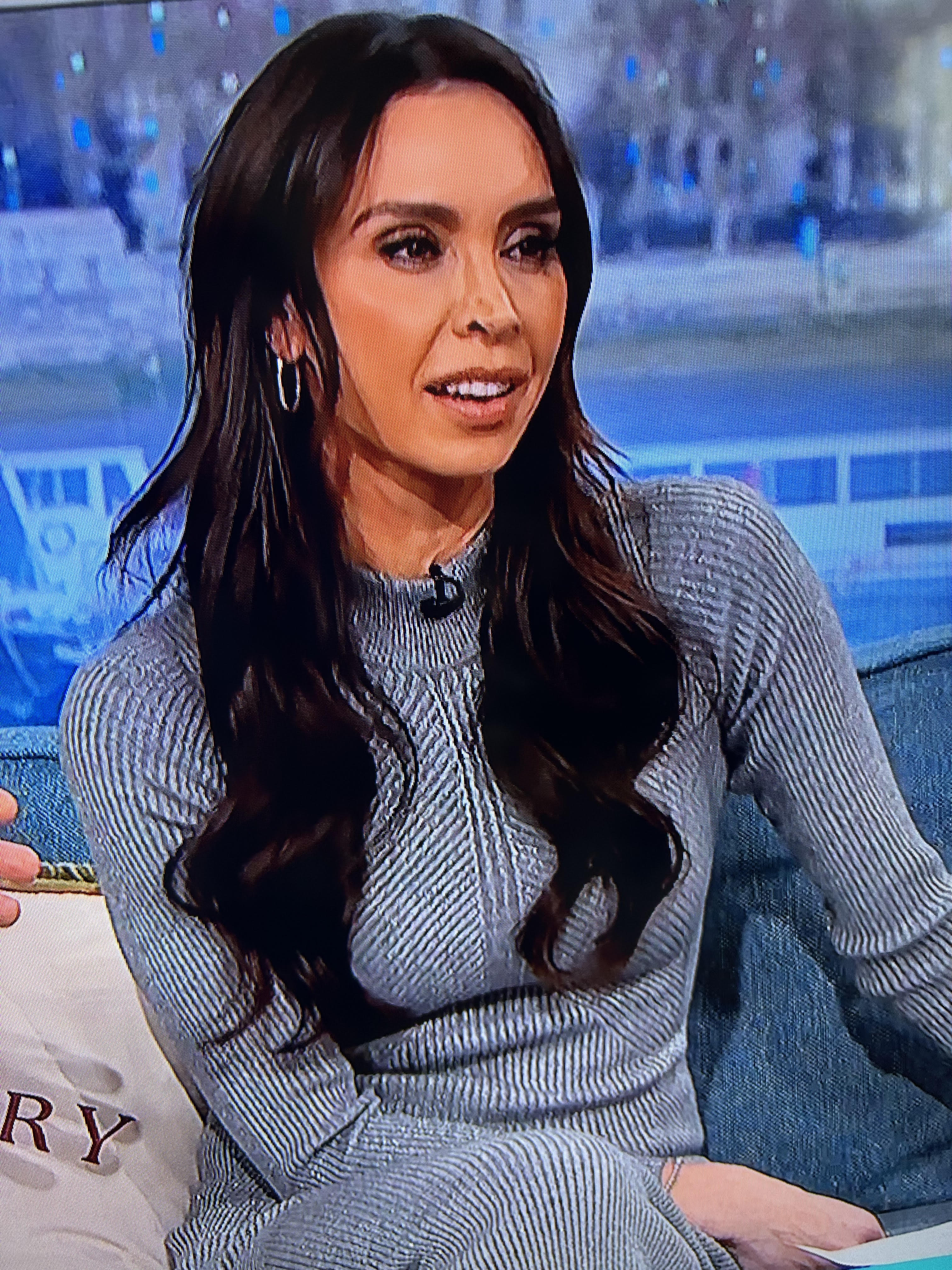 Christine Lampard Gunmetal Ribbed Dress This Morning December 2025 ...