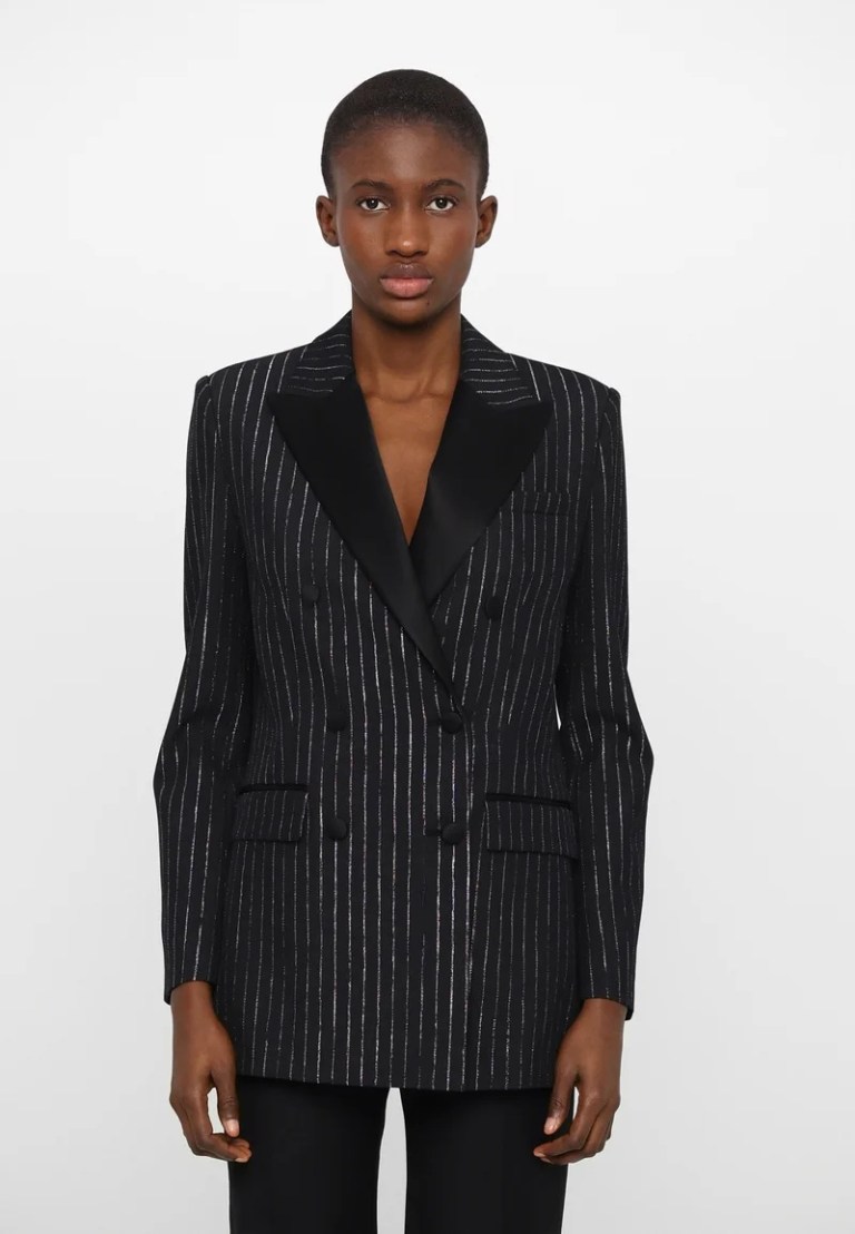 Claudia Winkleman Glitter Stripe Blazer The Traitors 2026 – Fashion You ...