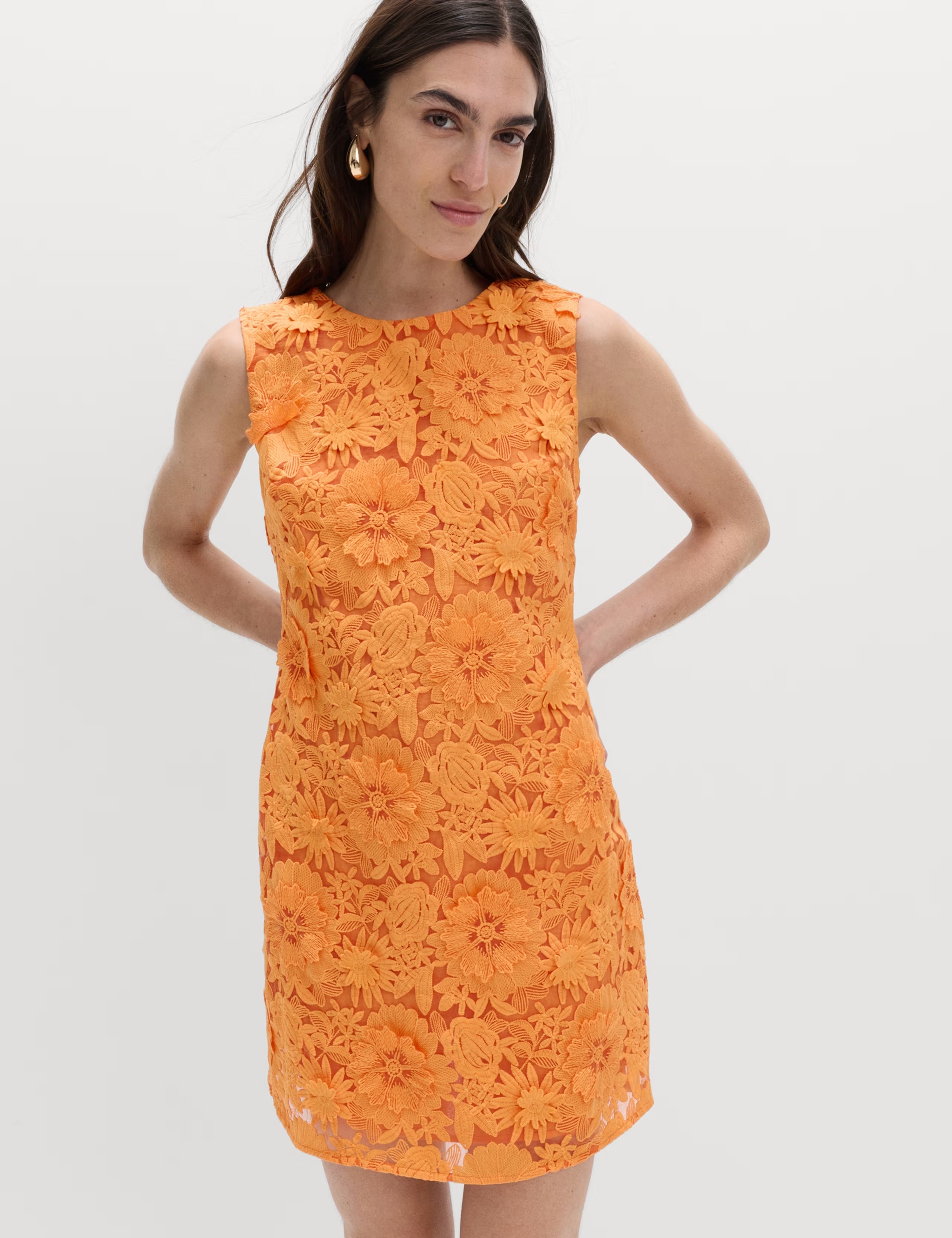 Cat Deeley Orange Floral Appliqué Dress This Morning June 2026 ...