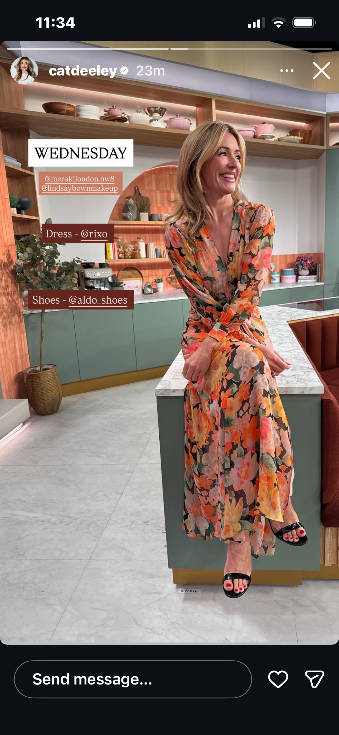 Cat Deeley Orange Floral Dress This Morning June 2026 – Fashion You ...