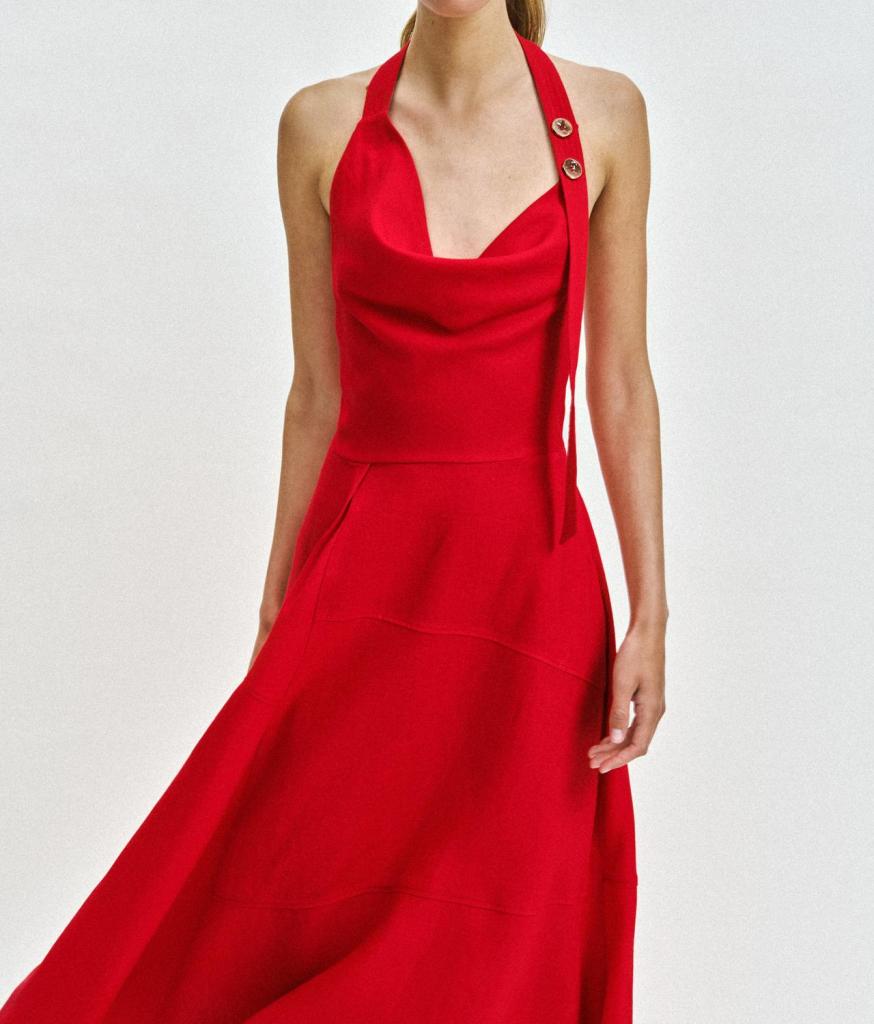 Cat Deeley Red Halter Dress This Morning June 2026 – Fashion You Really ...